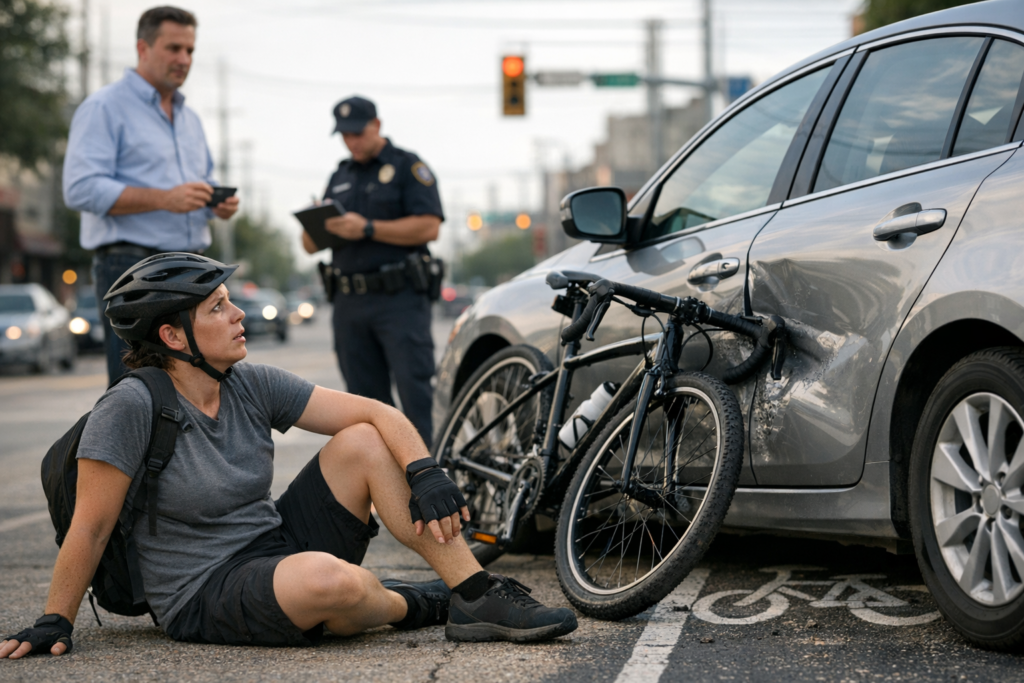 Who Is at Fault When a Bicycle Hits a Car?